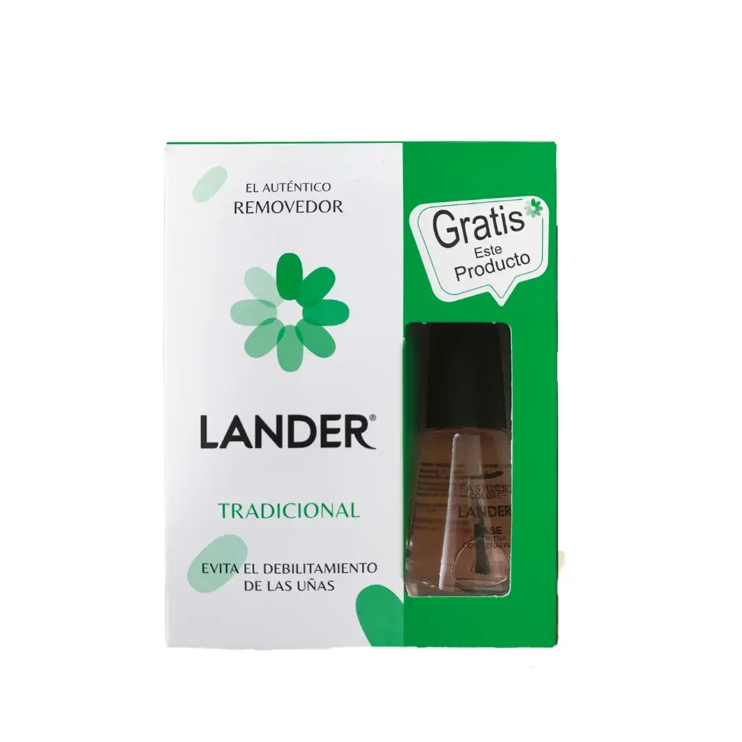 Removedor Lander Tradicional X 55 Ml + Base Lander Gratis - Interdrogas